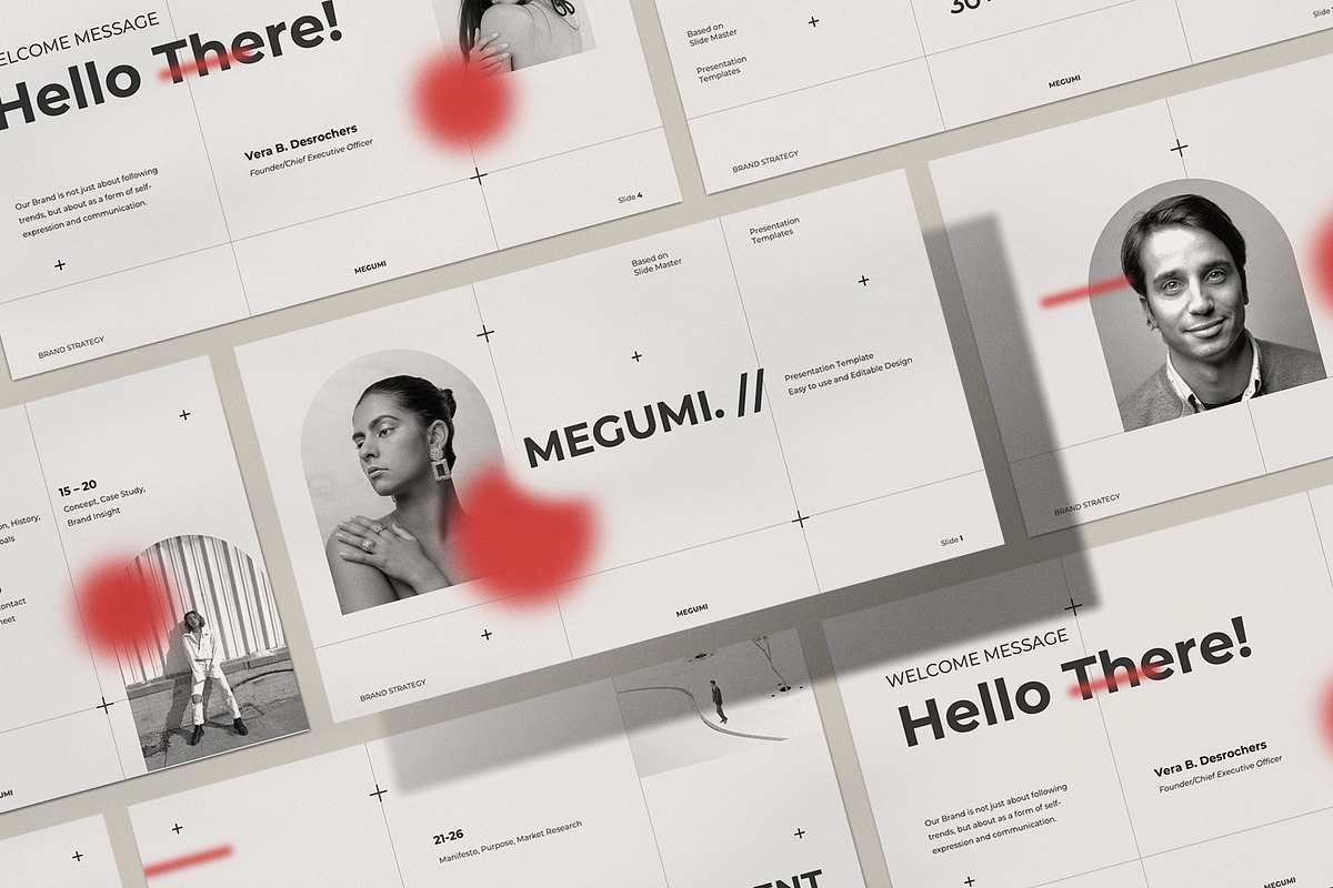 Megumi Brand Strategy - Powerpoint, a Presentation Template by Surotype ...