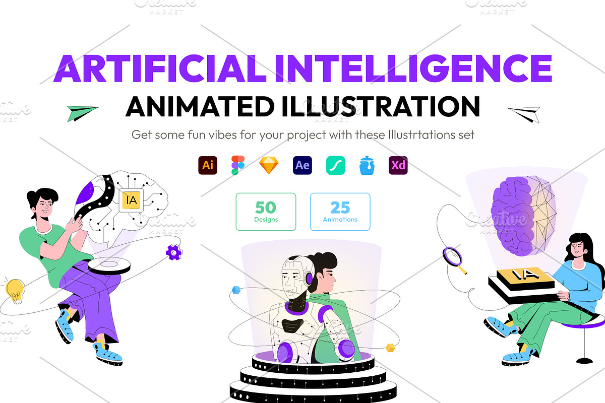 Animated AI Illustrations