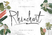 Rhinchost Typeface, a Script Font by Maxim apperian