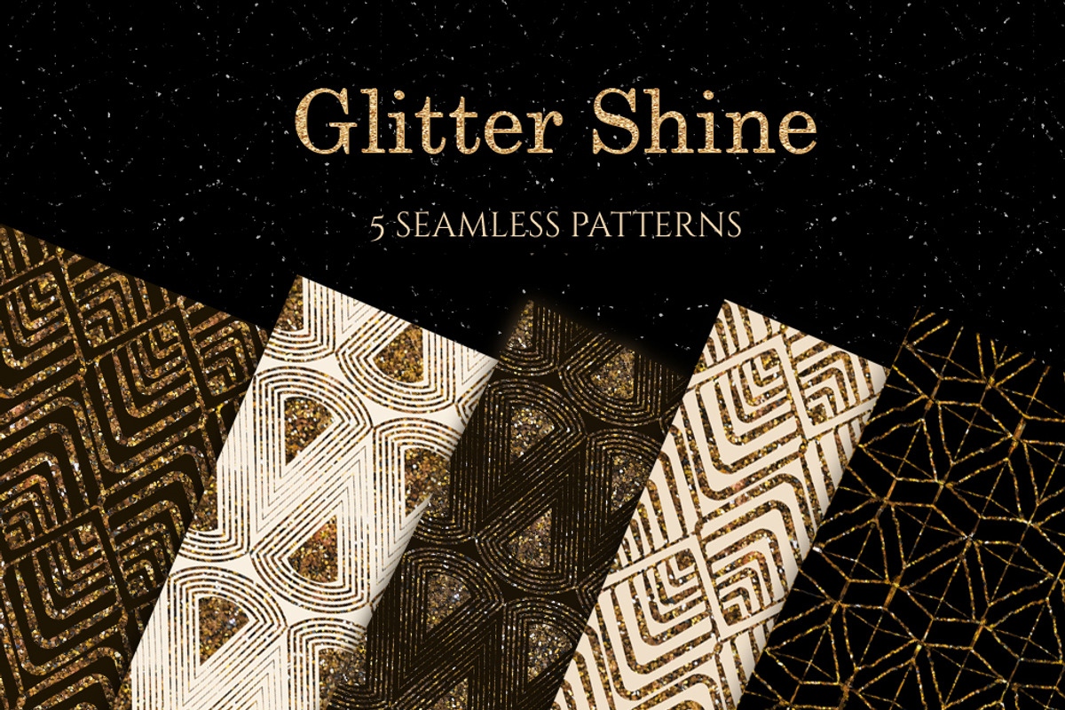 Glitter ornament seamless pattern, a Pattern Graphic by Futurel