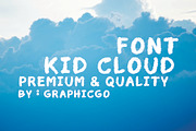 Kid Cloud Font, a Handwritten Font by Graphicgo