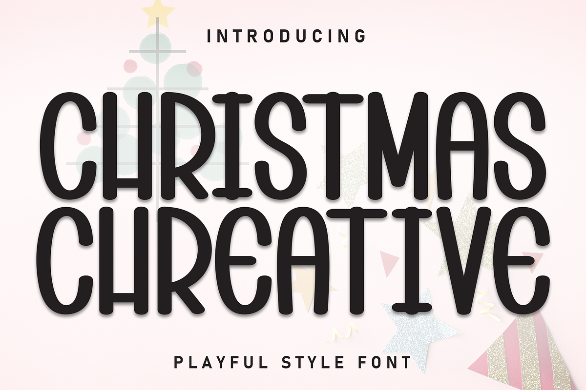 Christmas Chreative | Script Font, a Script Font by Scratchones