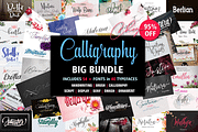 Calligraphy Big Bundle (95%off), a Script Font by groens