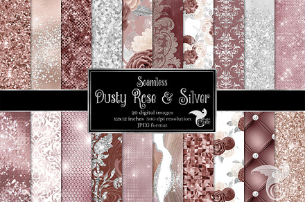 Rose Gold & Silver Backgrounds | Textures ~ Creative Market