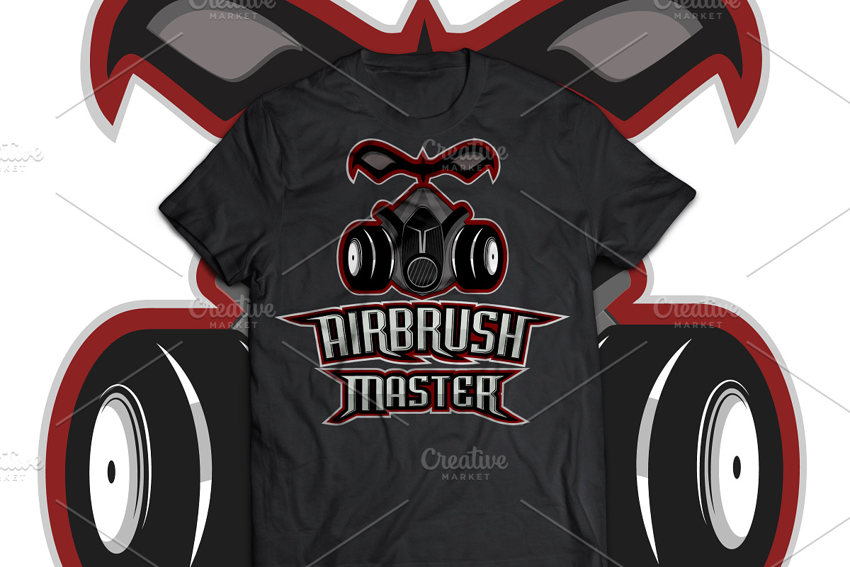 airbrush master logo, a Branding & Logo Template by Just Shop