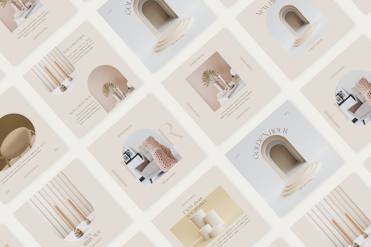Beige Minimalist Canva Template, a Social Media Template by Moodwave Studio