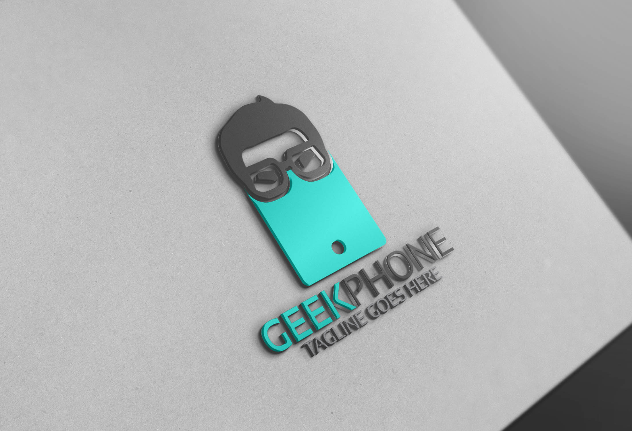 Geek Phone Logo, a Branding & Logo Template by Josuf Media