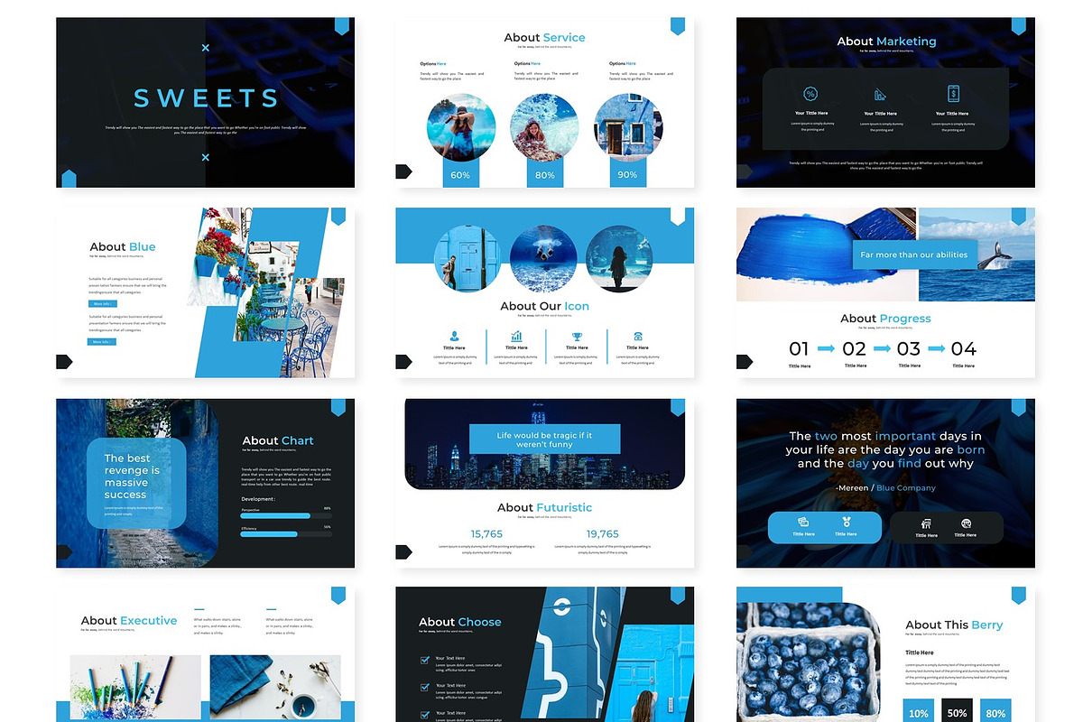Sweets - Google Slides Template, a Presentation Template by AQR Studio ...