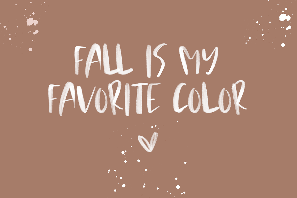 Autumn Collection - SVG + OTF font, a Font by KA Designs
