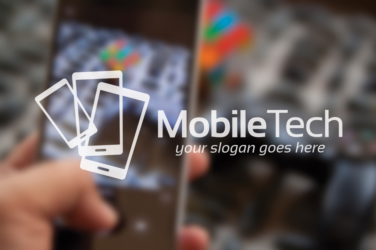 Mobile Technology Symbol, a Branding & Logo Template by Toko Pak Sabar