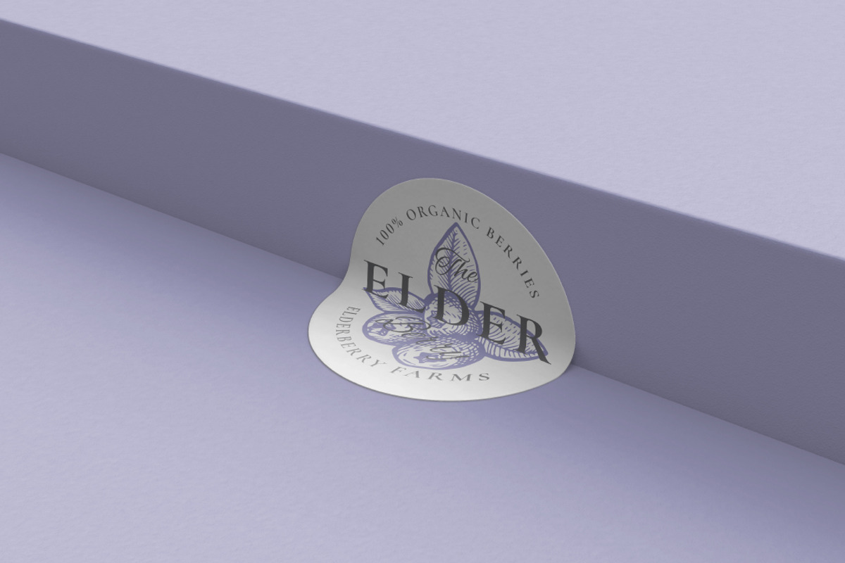 Bend Sticker Mockup