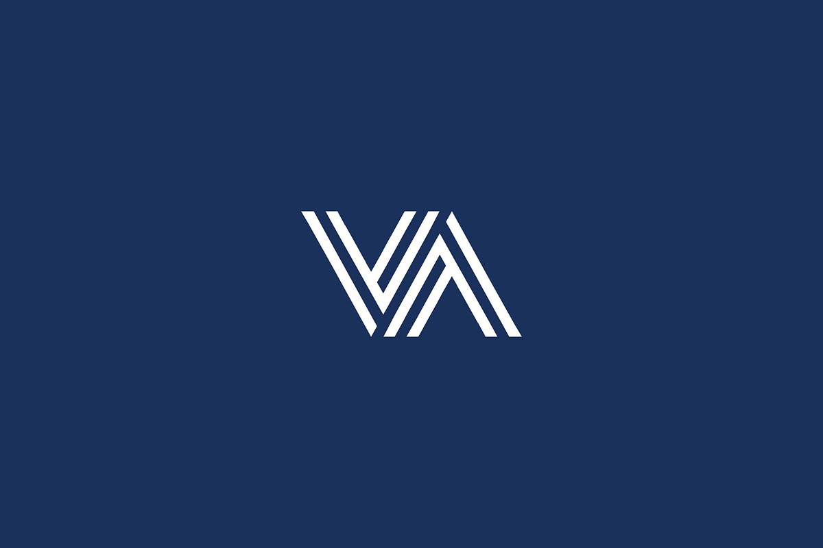 VA initial logo, a Branding & Logo Template by ZHR Creative