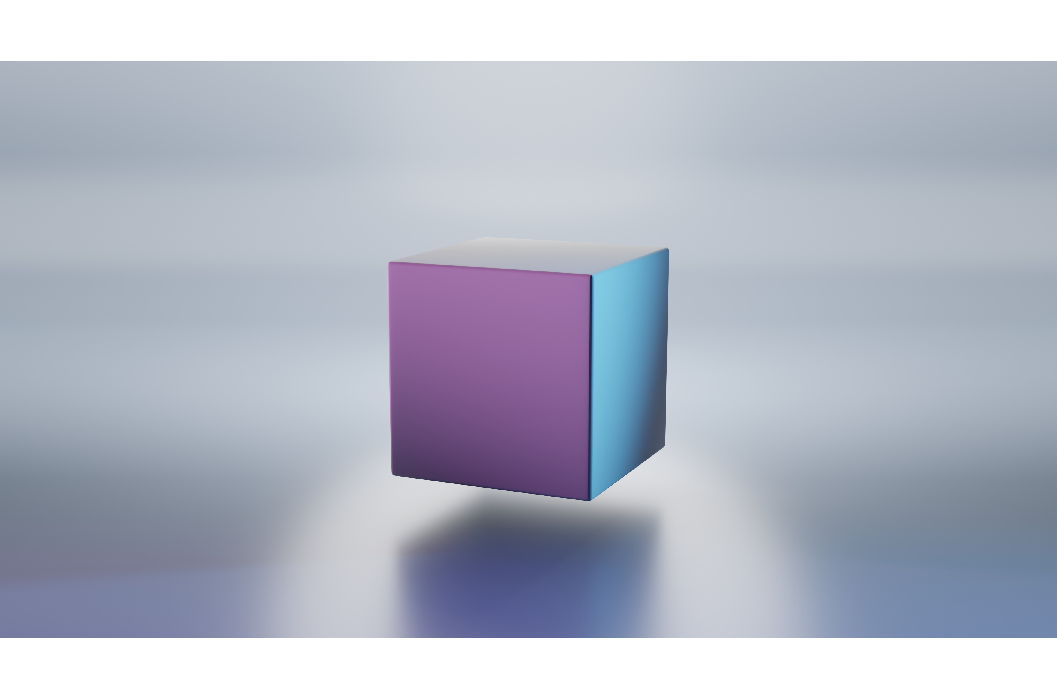 Cube or square box in gradient neon, a Technology Illustration by ...