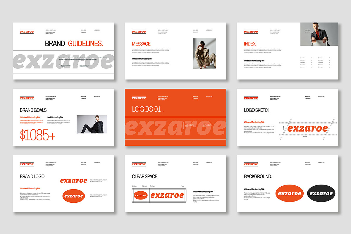 Brand Guideline Presentation Layout
