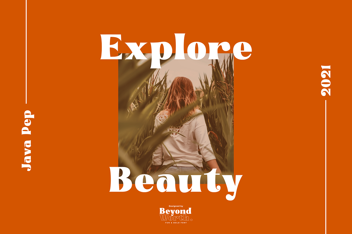 Beyond Worth - Fun & Bold, a Serif Font by Java pep