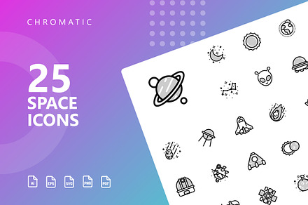 Space Flat Icons | Icons ~ Creative Market