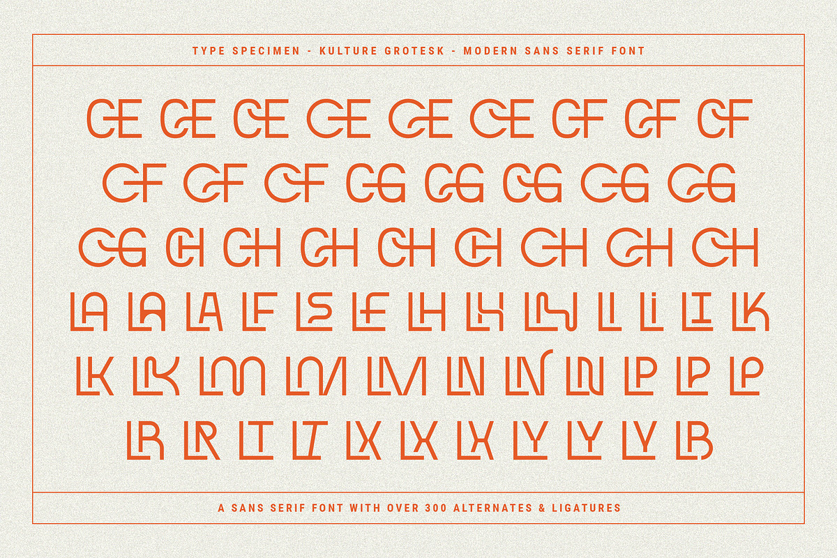 KULTURE GROTESK - Modern Sans Serif, a Sans Serif Font by SilverStag ...