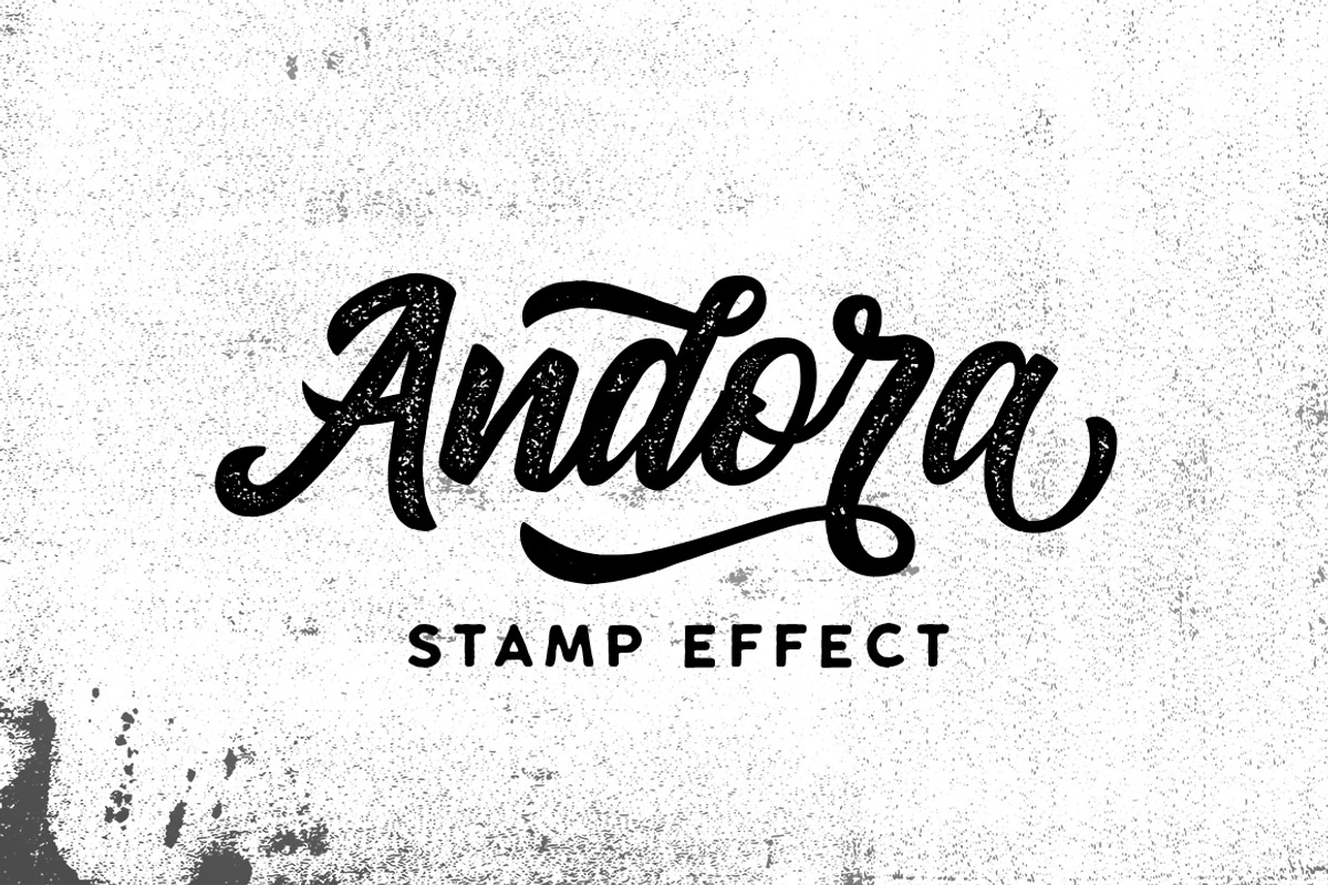 Andora Typeface, a Script Font by Weape Studio