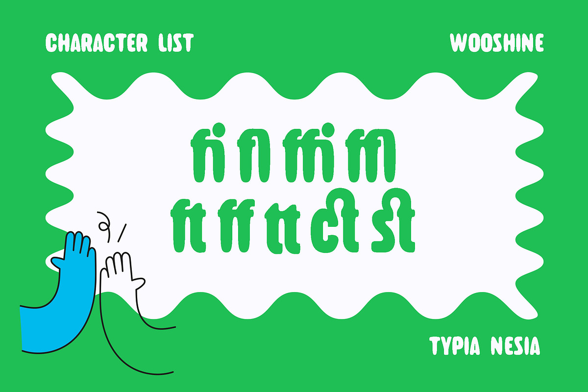 Wooshine - Fun & Bubble Sans Serif, a Sans Serif Font by Typia Nesia ...
