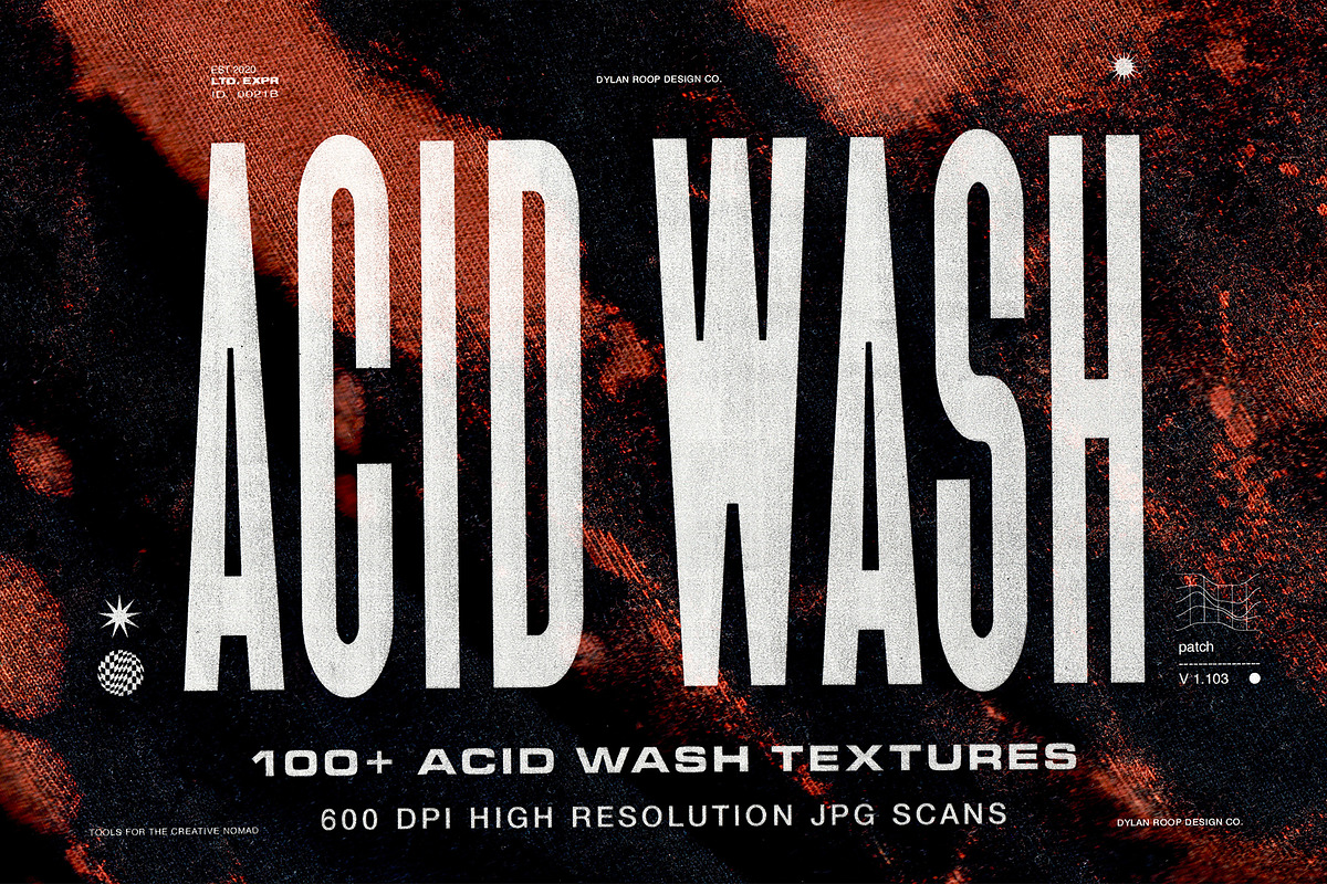 Acid Wash Textures, a Texture Graphic by Dylan Roop Design Co.