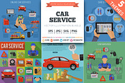 Car Service concept, a Finance Illustration by TAlex