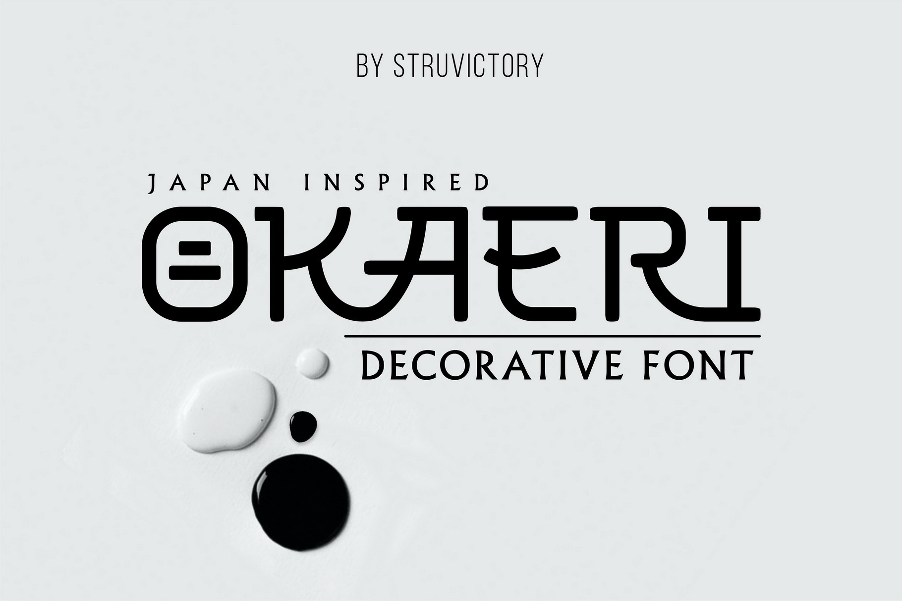 Okaeri - Japan Inspired Display Font, a Font by Struvictory.art