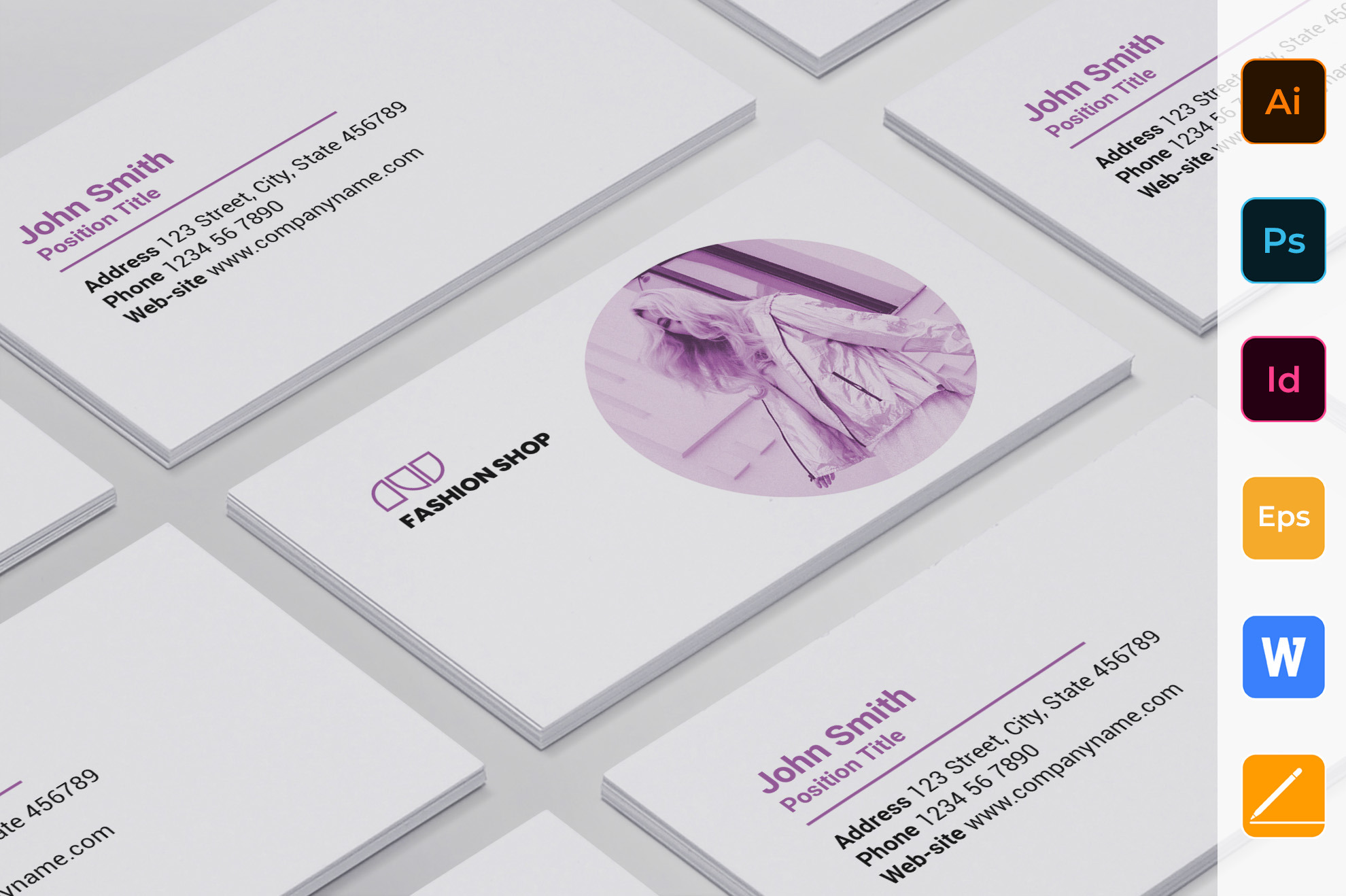 Fashion Shop Business Card, a Business Card Template by TemplatesNow!