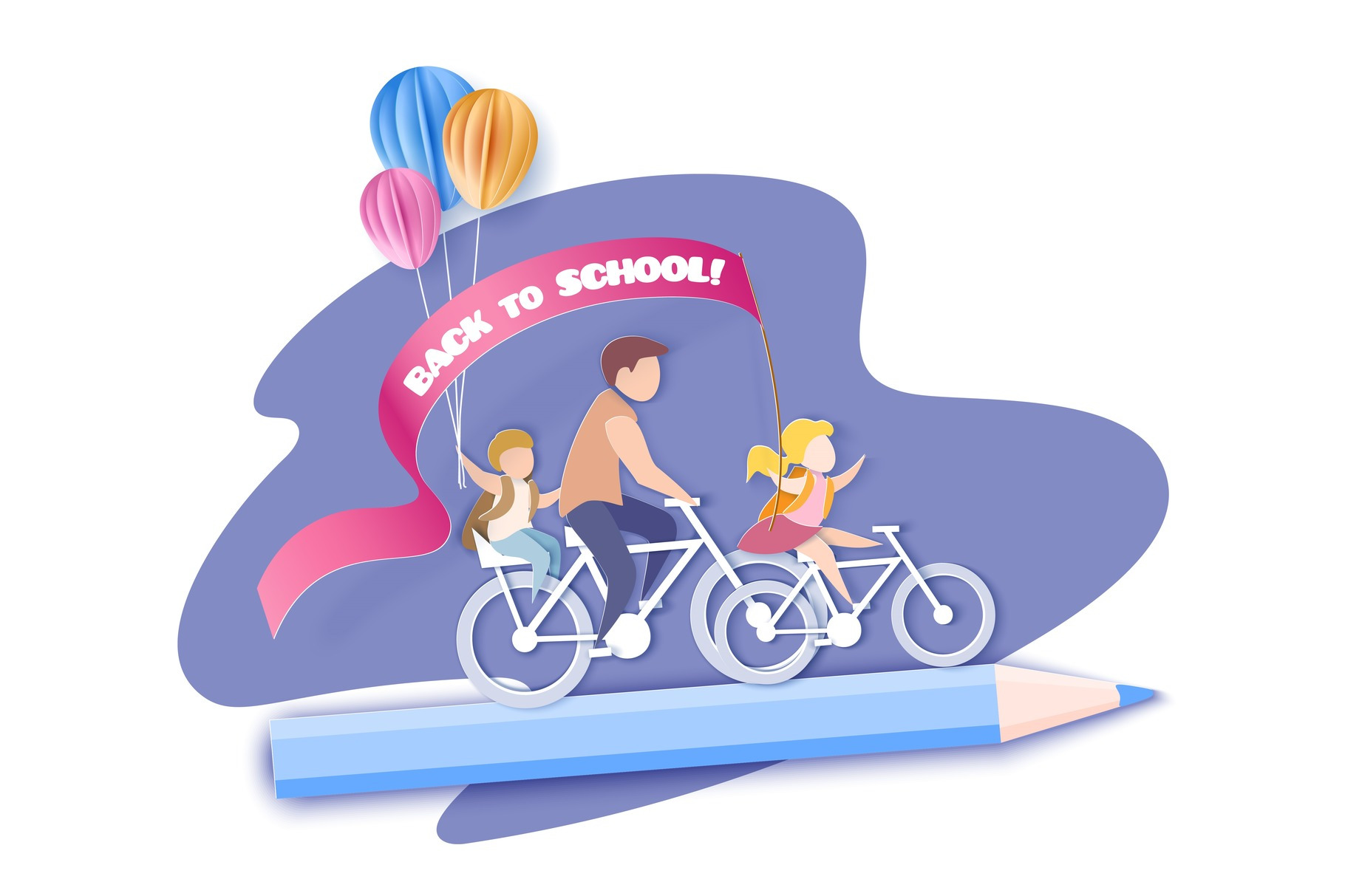 Back to school first september, an Education Illustration by Valenty