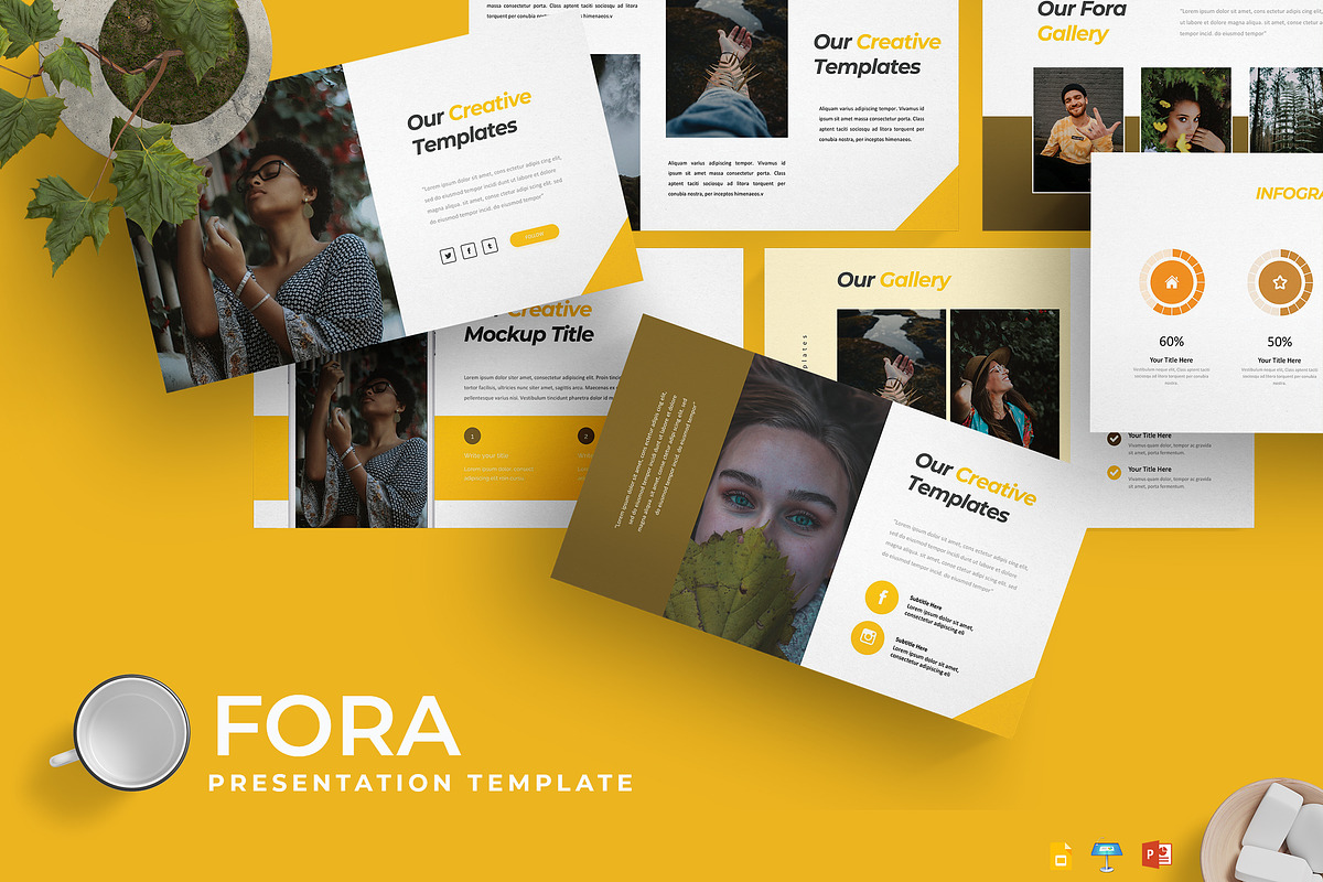 Fora - Presentation Template, a Presentation Template by AQR Studio