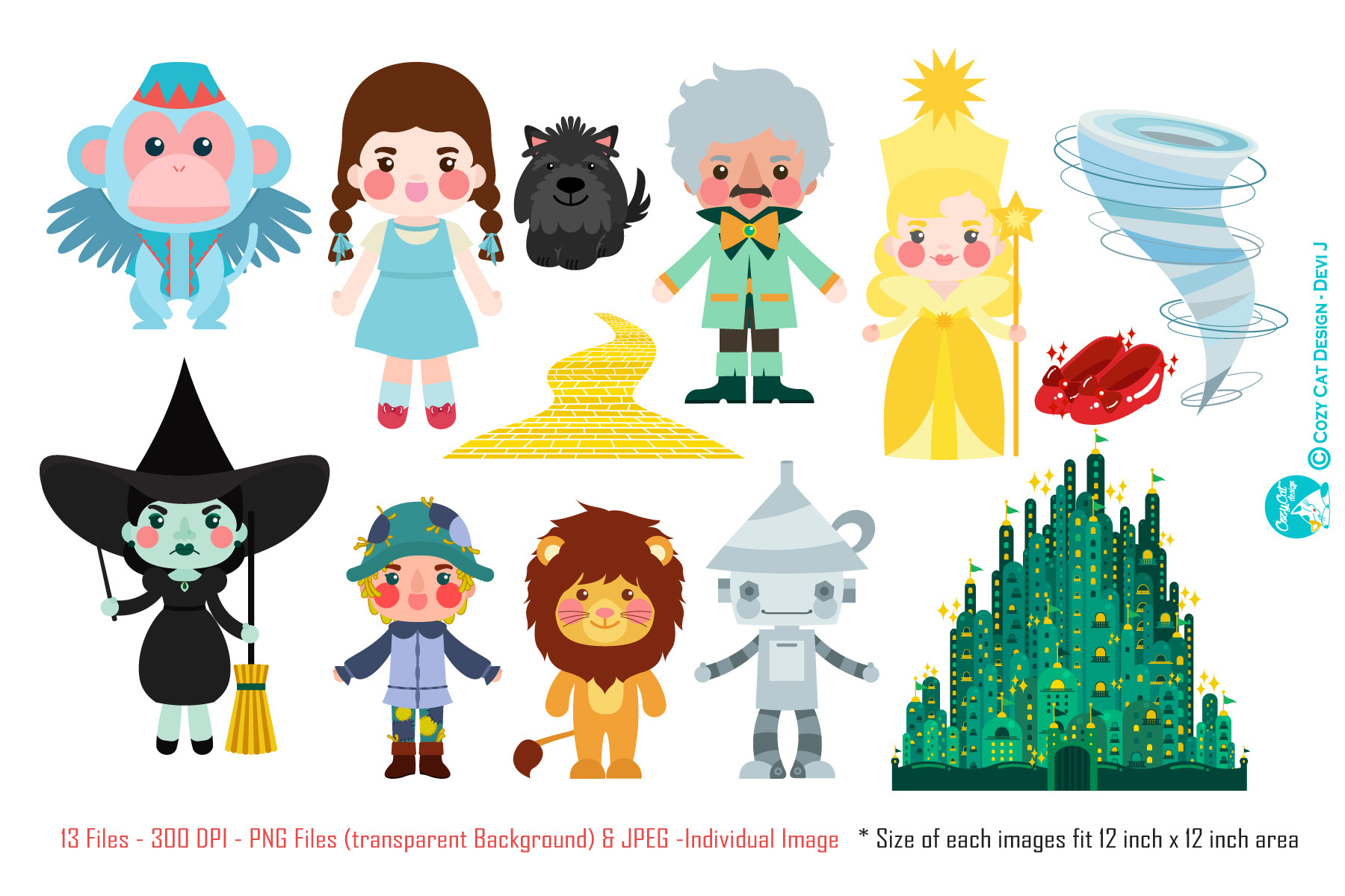 Wizard Of Oz Digital Clipart