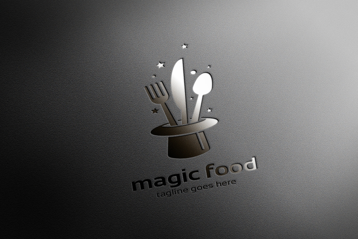 Magic Food Logo, a Branding & Logo Template by CAIRON CREATIVESTUDIO