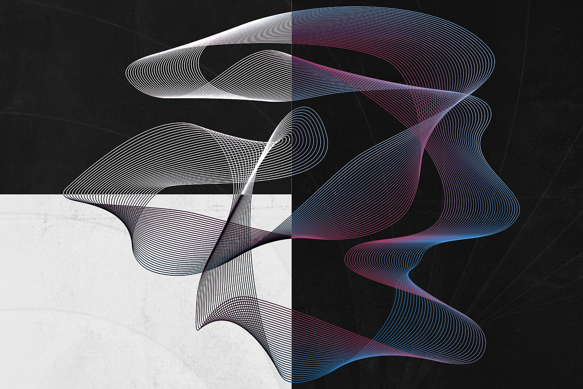 225 Wireframe Vector and PNG Elements