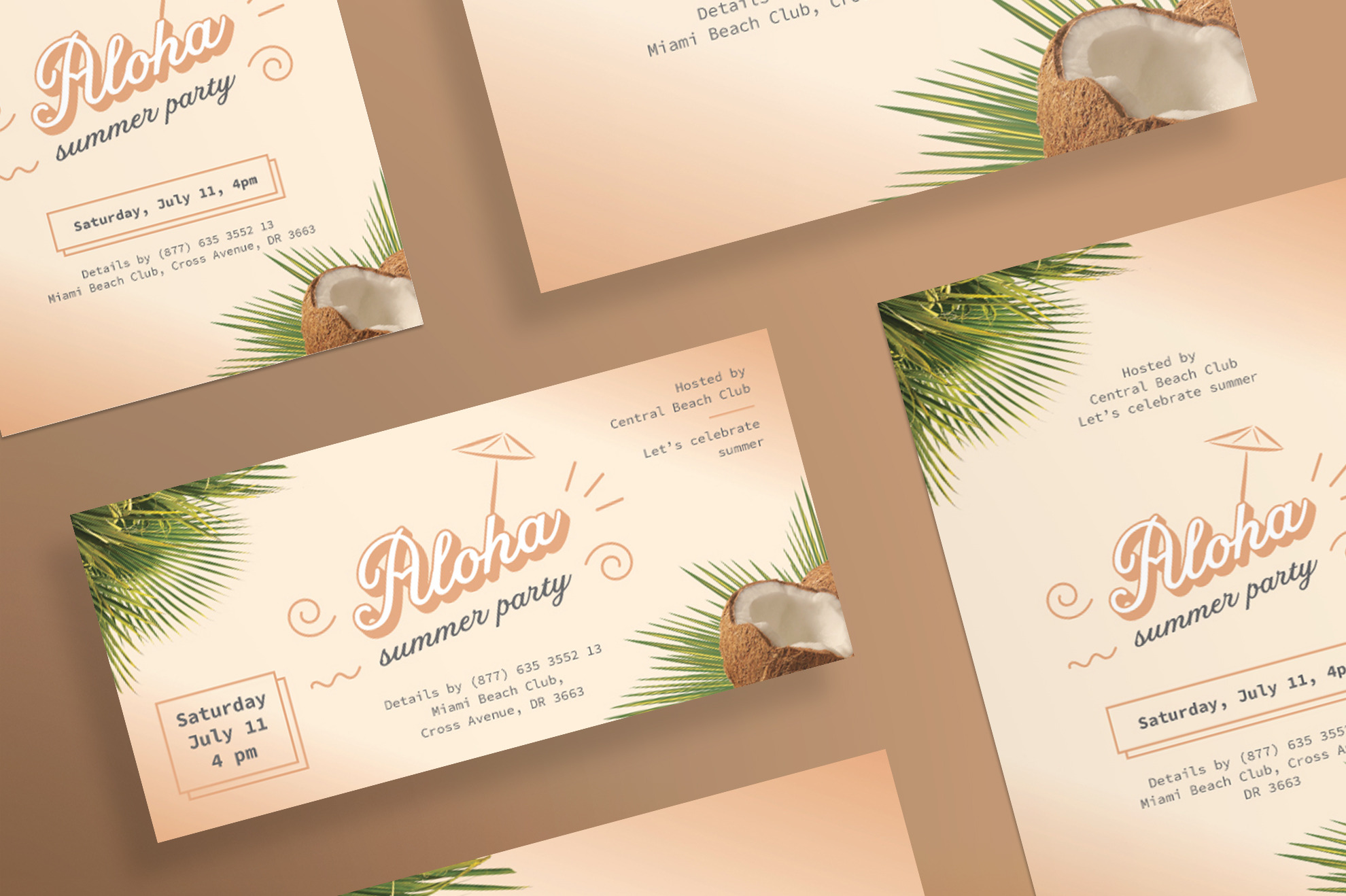 Flyers | Aloha Summer Party, a Flyer Template by Amber Graphics ...