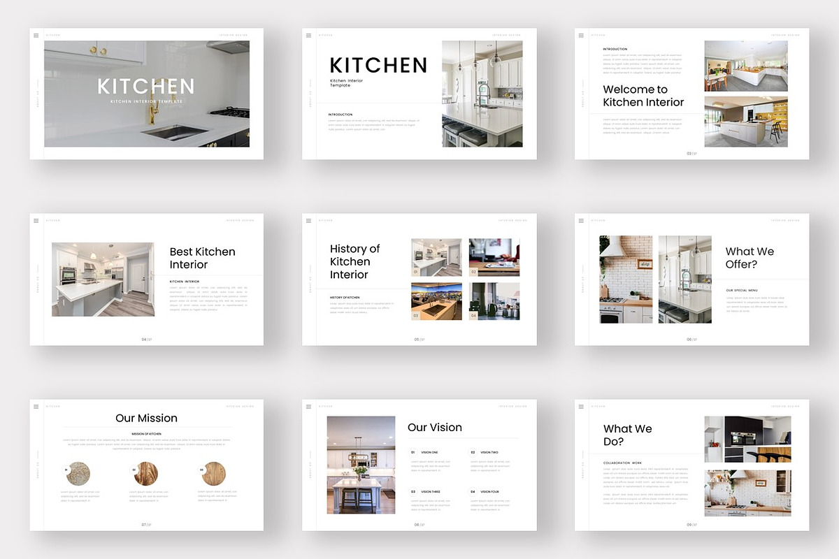 KITCHEN - PowerPoint Template, a Presentation Template by kreatifreya ...