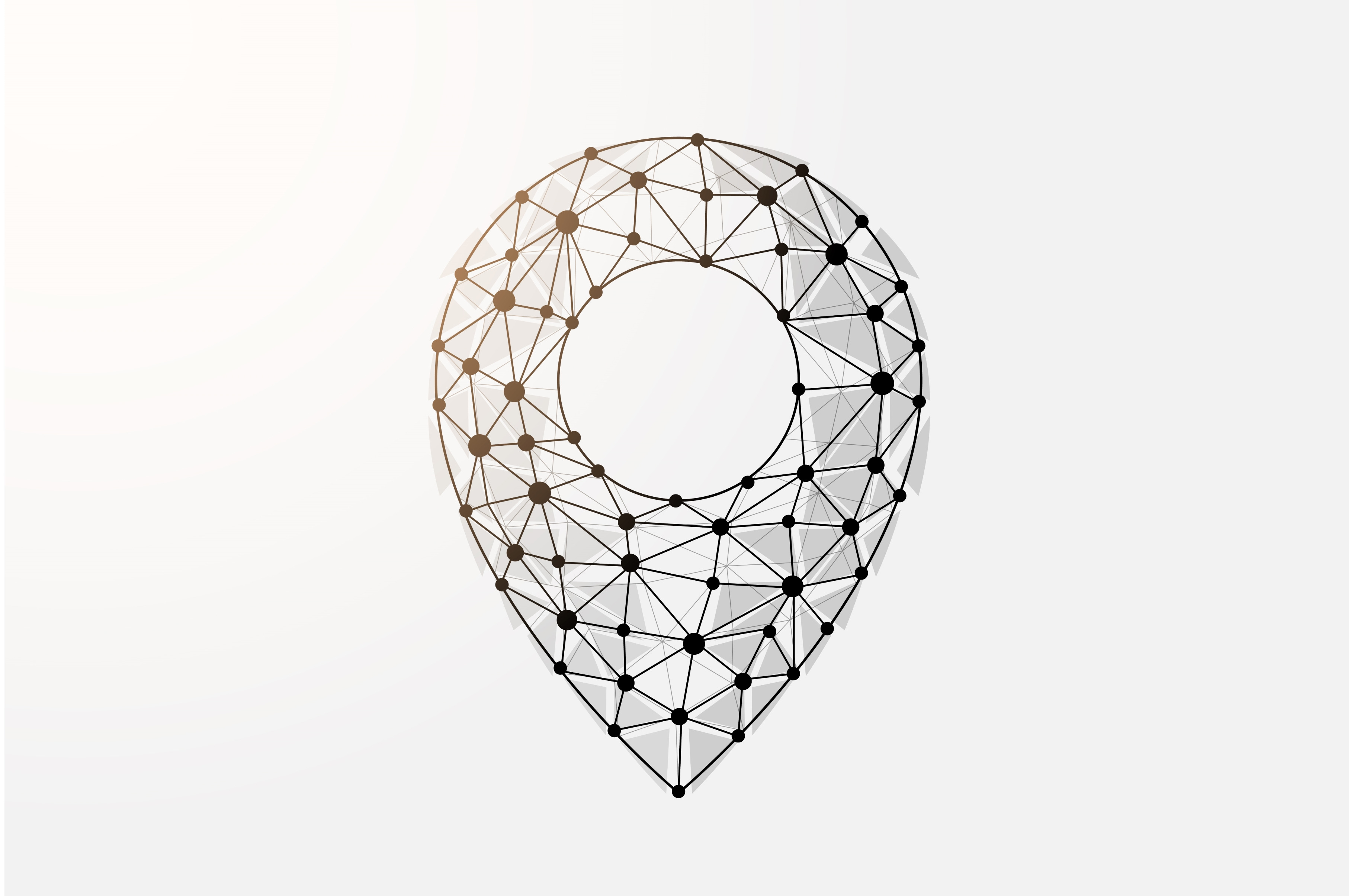 Location pin 3d low poly symbol, an Object Illustration by GraphiShop