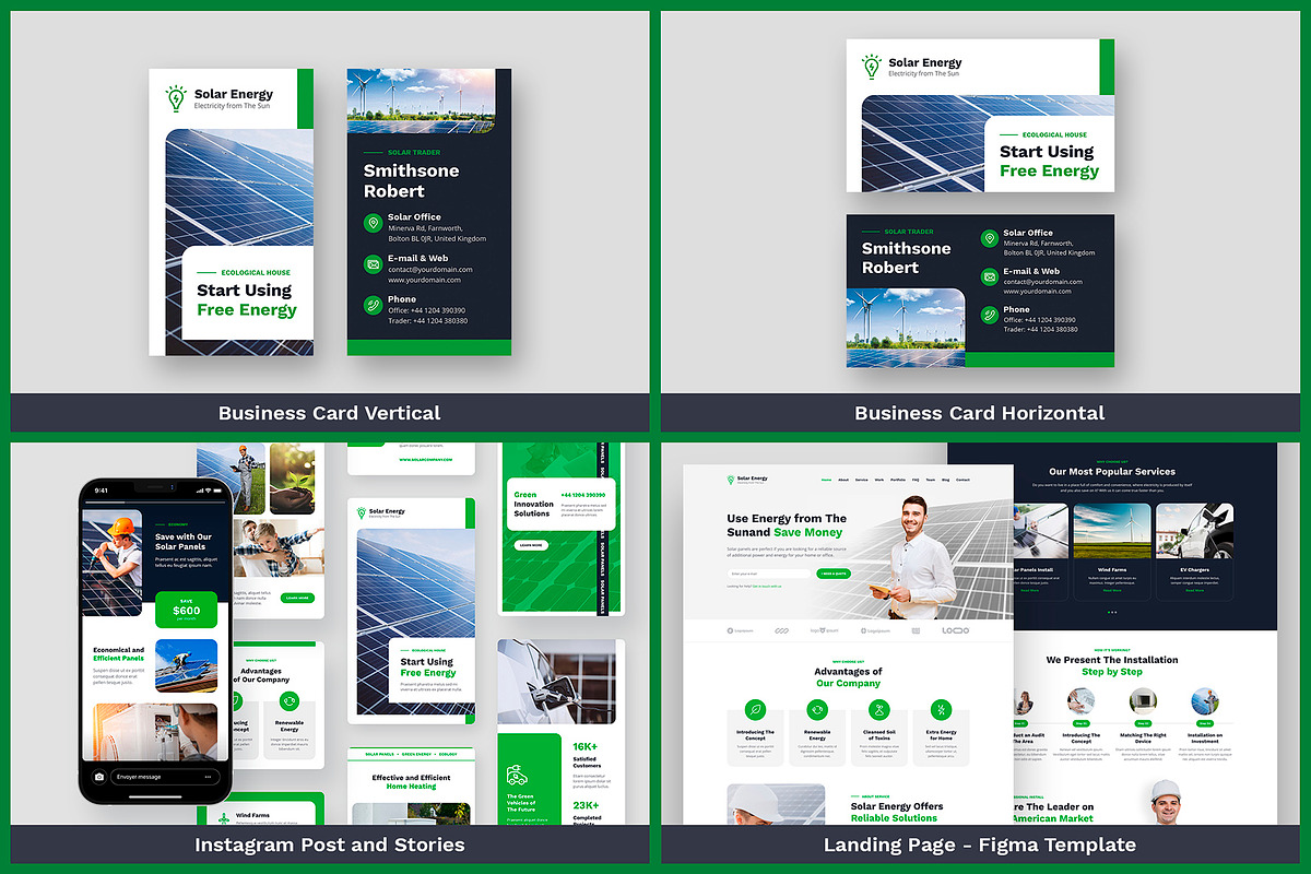 Solar Energy Bundle Brochures Canva
