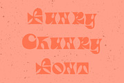 Funky Chunky 70s Hand Lettered Font