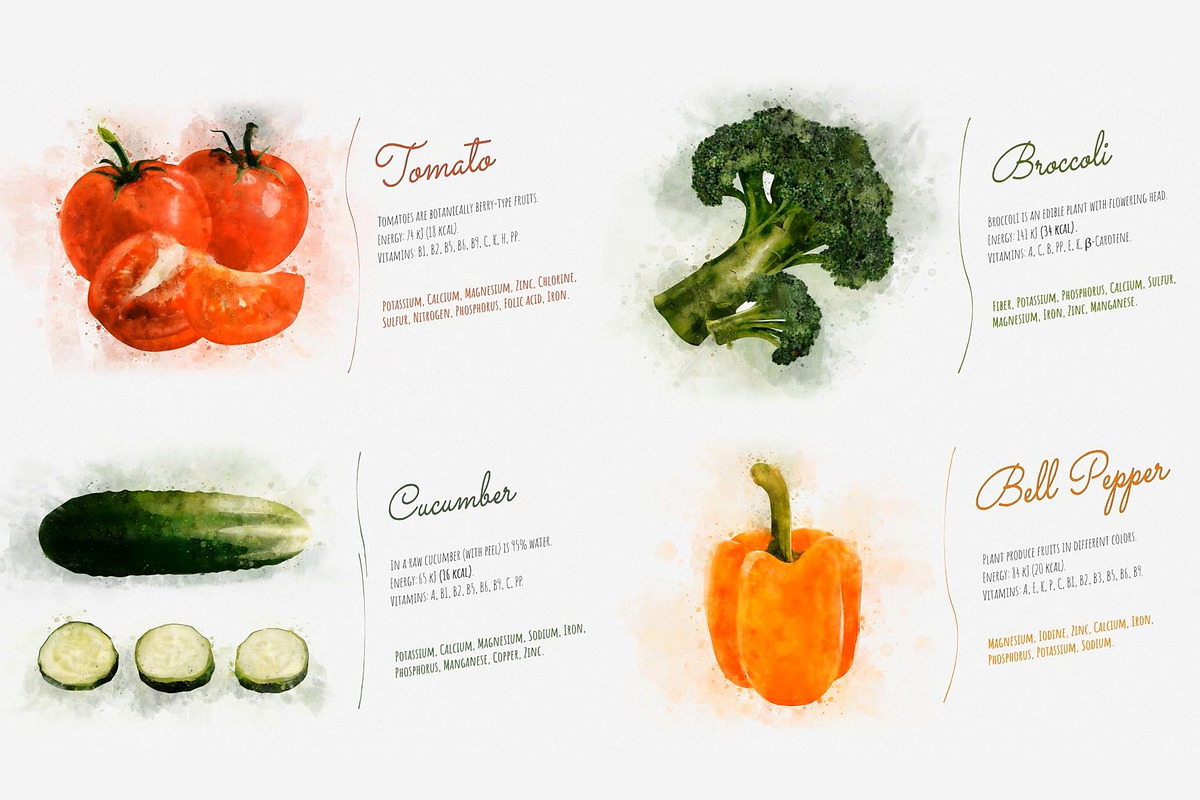 Watercolor Fruits - After Effects, a Templates & Theme by ConceptCafe