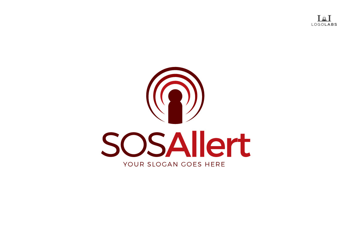SOS Alert Logo, a Branding & Logo Template by LogoLabs