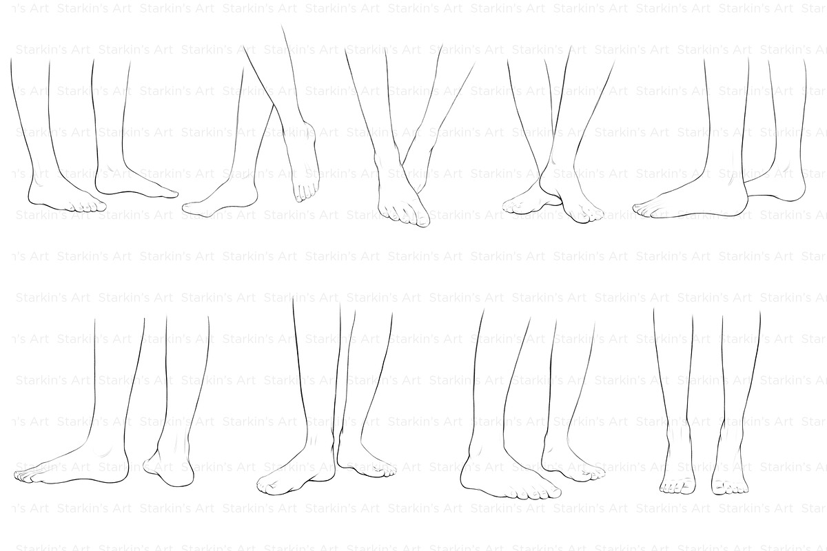 Feet Templates Png | Creative Market