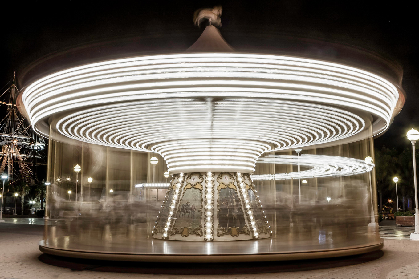 illuminated carousel, a Holiday Photo by Click and Photo