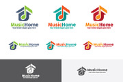 Music House Logo, a Branding & Logo Template by WheelieMonkey