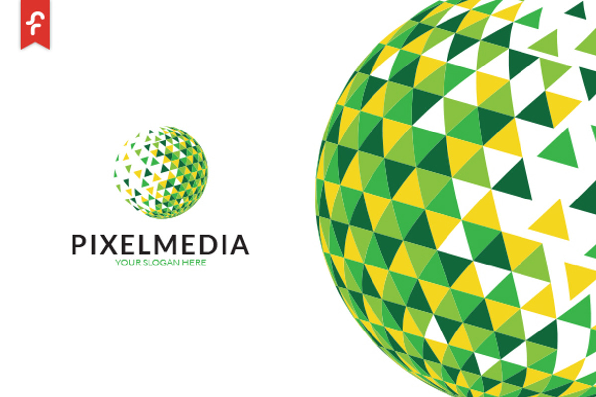 Pixel Media Logo, a Branding & Logo Template by ft.studio