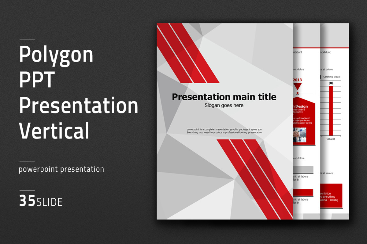 Polygon PPT Presentation Vertical, a Presentation Template by GoodPello