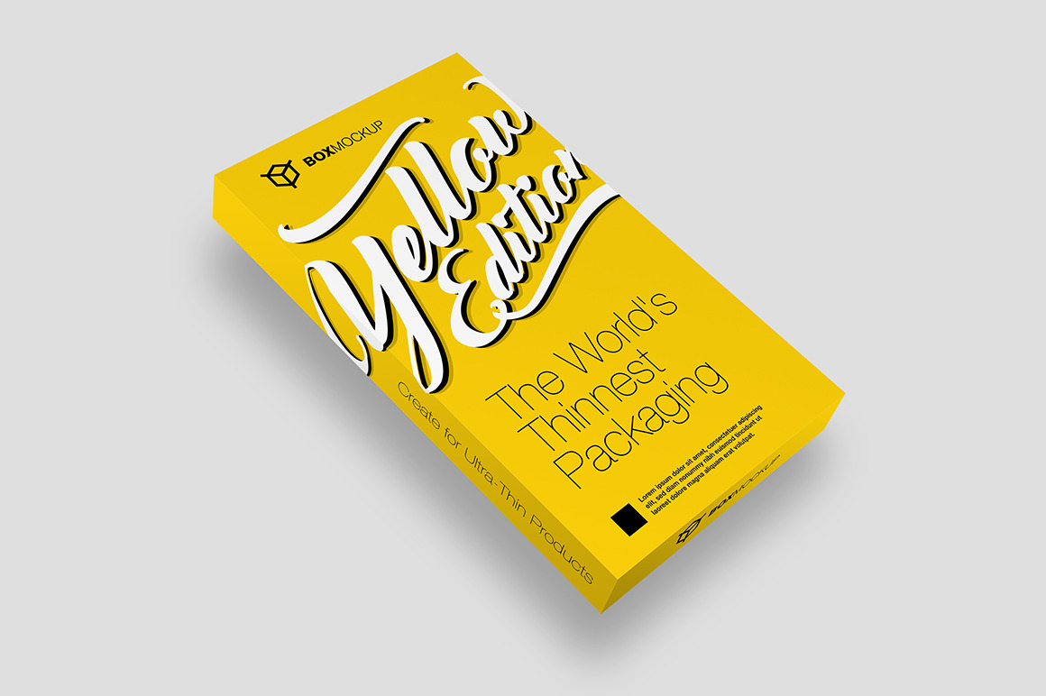 Thinner Box Mockup, a Packaging Mockup by PremiumGoods