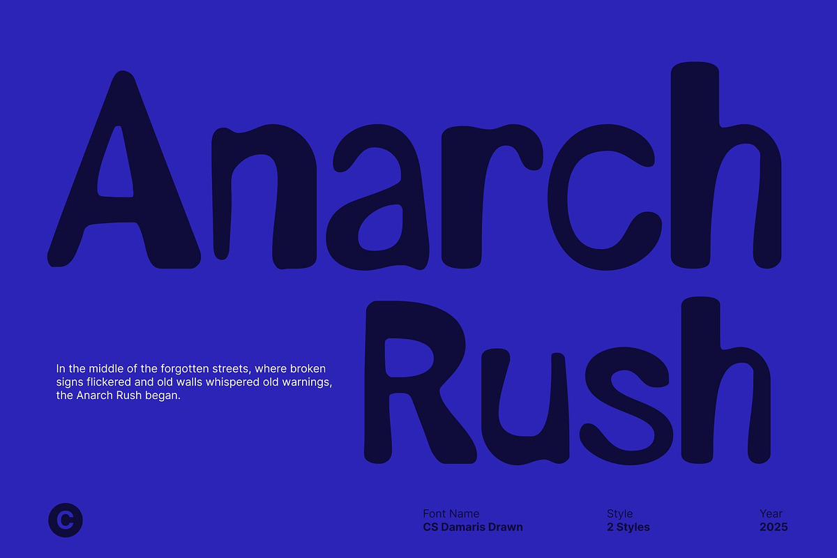 CS Damaris Drawn – Fun Display Font