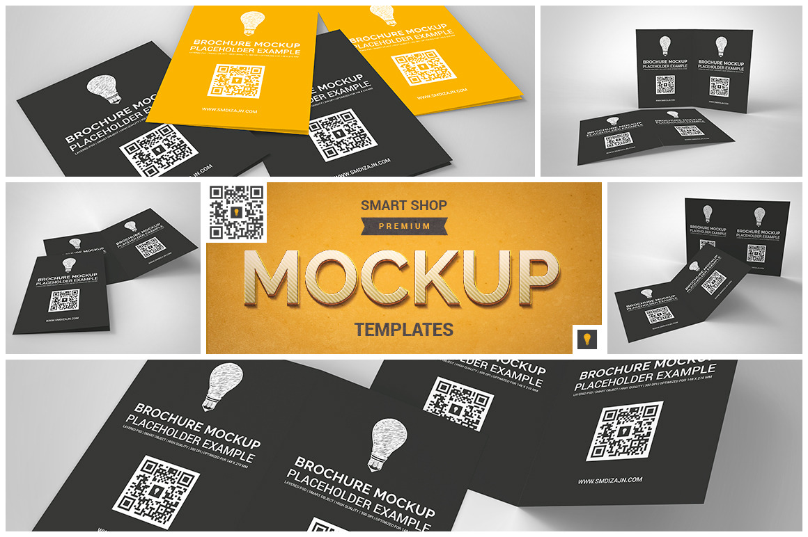 Brochure Bifold Mockup, a Print Template by Shocky Design Studio