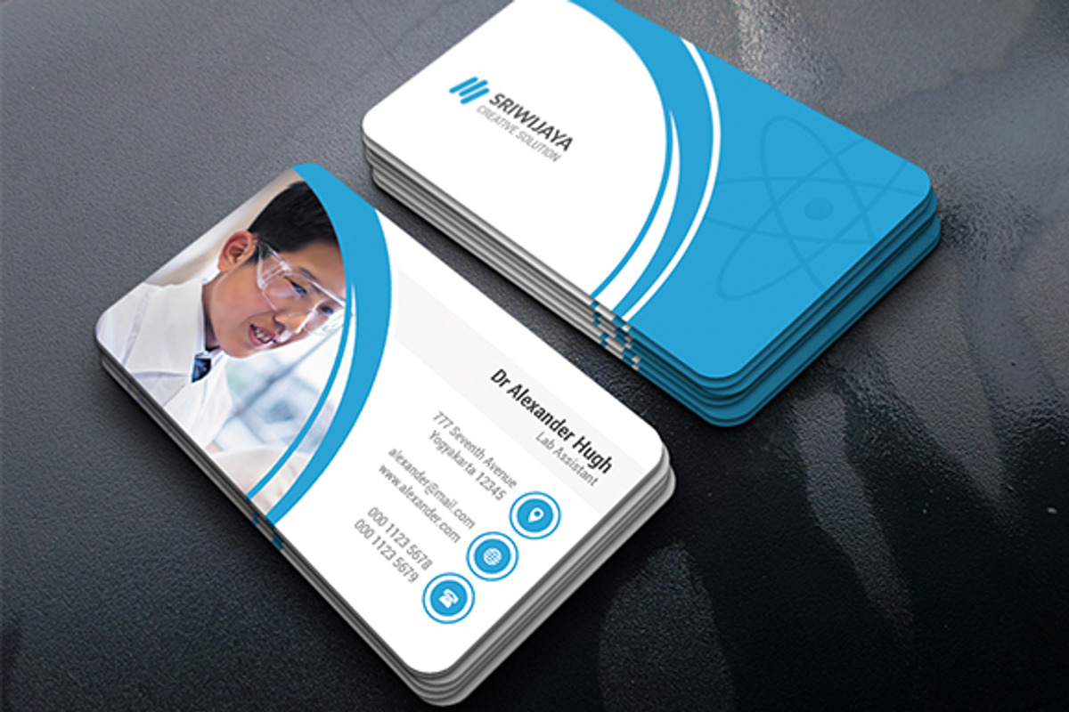 Science Business Card, a Business Card Template by InfinityArt