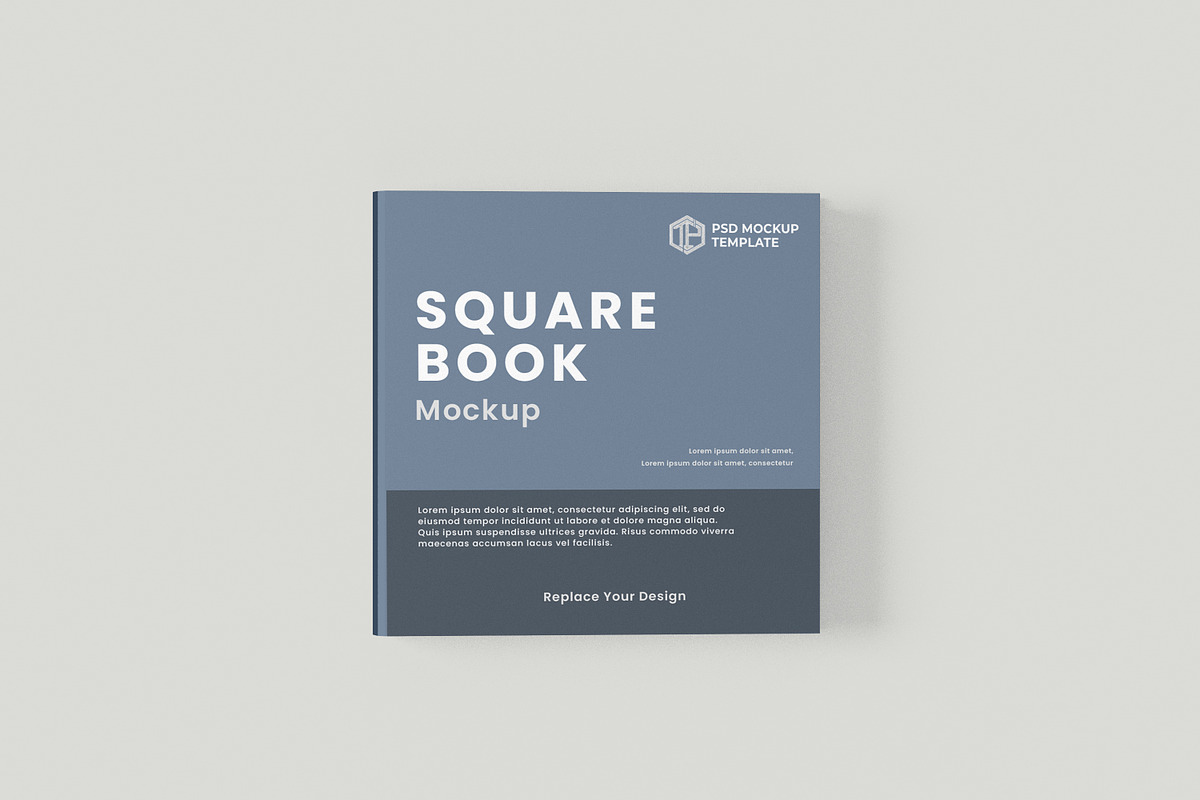 SQUARE BOOK MOCKUP, a Packaging Mockup by tiyasprabawa