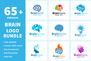 65+ Brain Logo Bundle, a Branding & Logo Template by denayunebgt